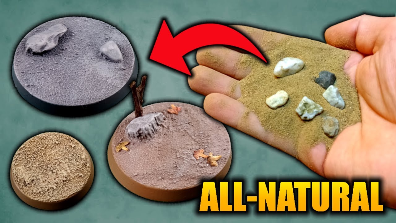Basing Miniatures with NATURAL Materials! (Basing Tutorial) - YouTube