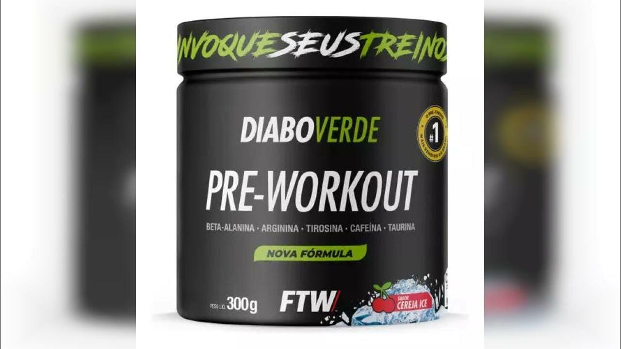 Review: Suplemento Em Pó Pre Treino Pre Workout Pote 300g Sabor Cereja Ice FTW - DIABO VERDE ...