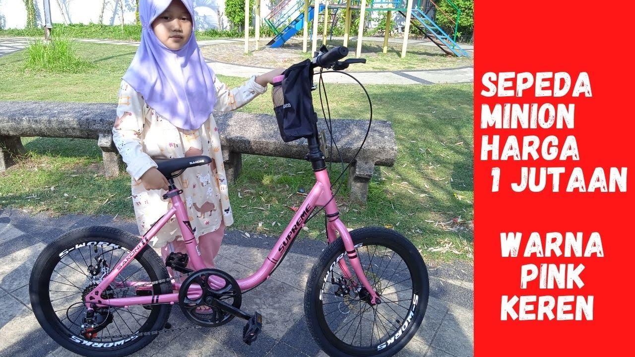 Sepeda Minion Harga 1 Juta | Sepeda Minion Supreme Sakoni Warna Pink ...