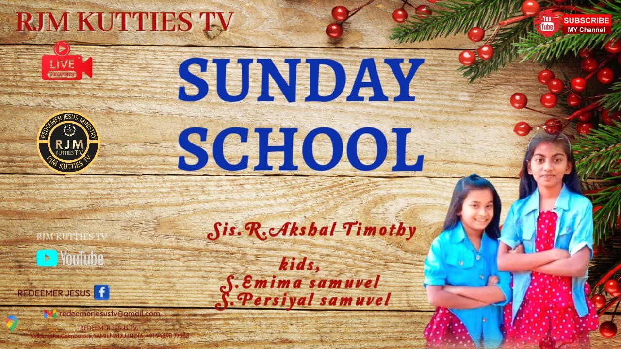 RJM KUTTIES TV - SUNDAY SCHOOL - YouTube