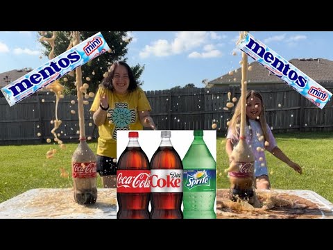 Soda vs Mentos Challenge! (So crazy what happened) - YouTube