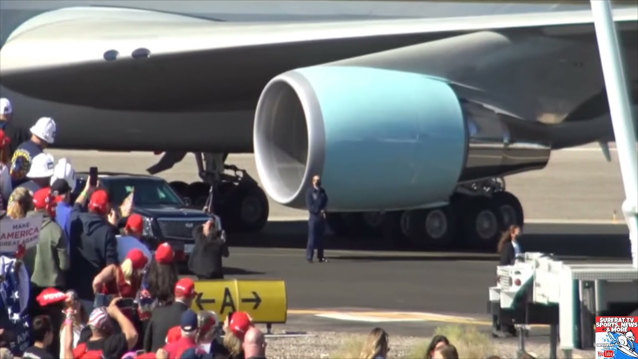 AIR FORCE ONE'S MOST INSANE LANDING EVER CAUGHT ON VIDEO - YouTube