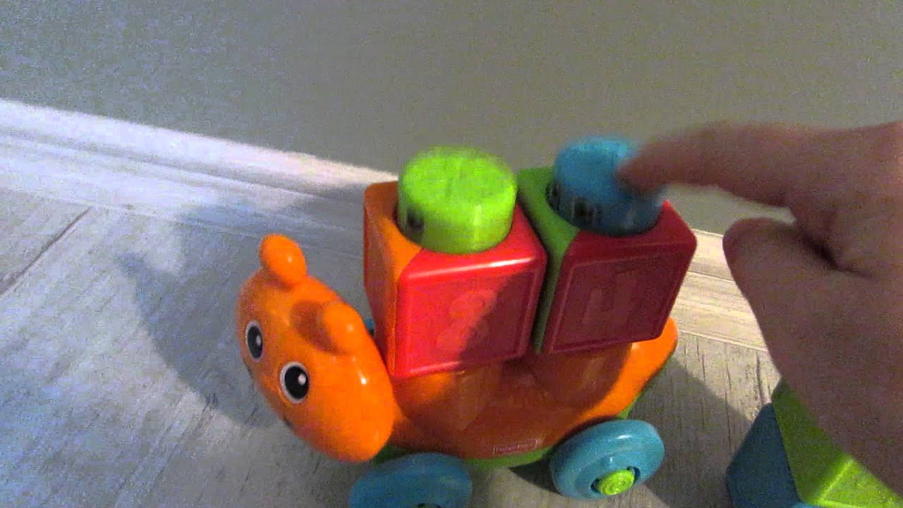 Fisher Price Stack N Surprise Blocks and Snail - YouTube