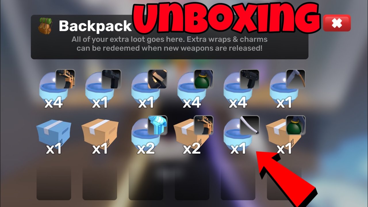 UNBOXING EVERY CHARM AND WRAPS THAT I HAVE (Roblox Rivals) - YouTube