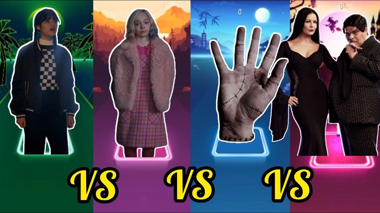 Wednesday Addams vs Enid Sinclair vs Thing vs Addams Family. 7-th ...