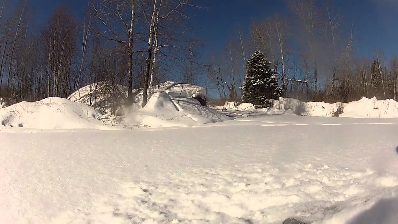 Wisconsin powder hole with a Yamaha Apex and friends - YouTube