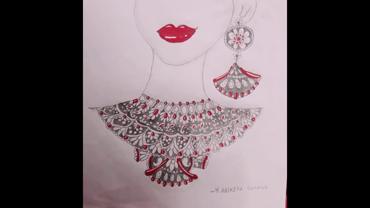 Mandala Art / How to draw a Traditional Bride with Necklace ...