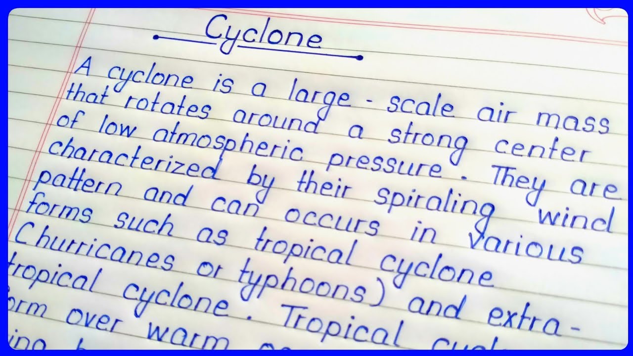 Essay on Cyclone in English || Cyclone Essay Writing || Short Paragraph ...
