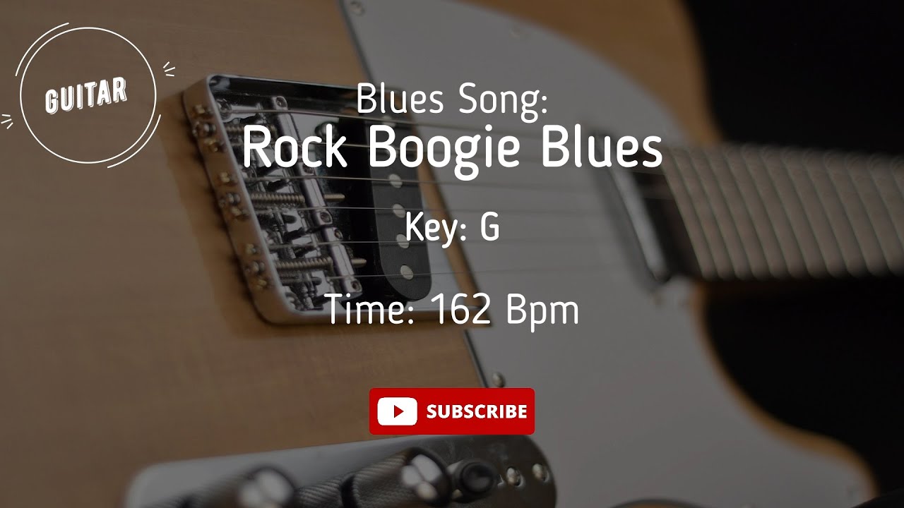 Rock Boogie Blues Guitar Backing Track Jam in G - YouTube