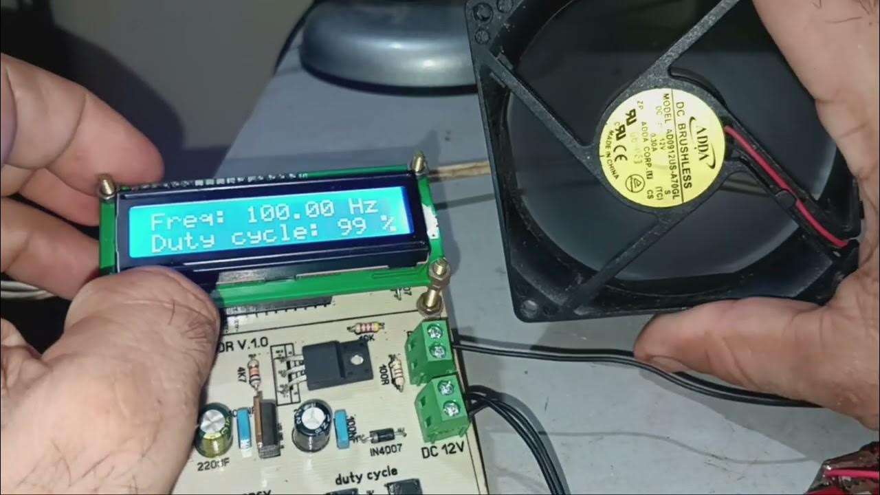 gerador pwm frequência e duty cycle ajustavel - YouTube