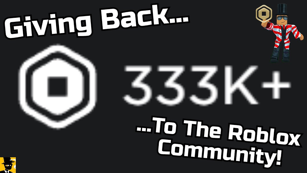 Giving Back To The Roblox Community! | Free Robux! | Roblox - YouTube