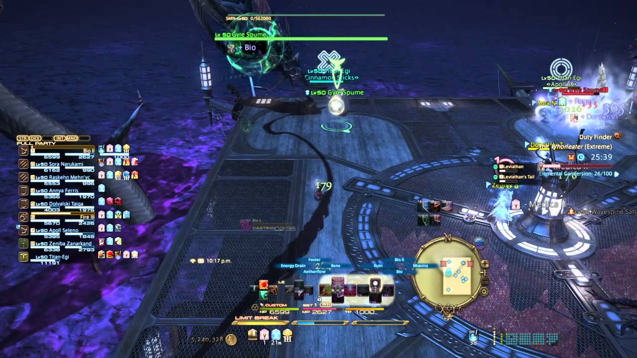 FINAL FANTASY XIV: Leviathan Extreme, double Titan-egi, Solo heal - YouTube