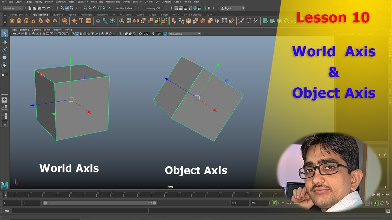 Maya 2022 Tutorial In Hindi | Lesson 10 | What is World Axis | What is ...