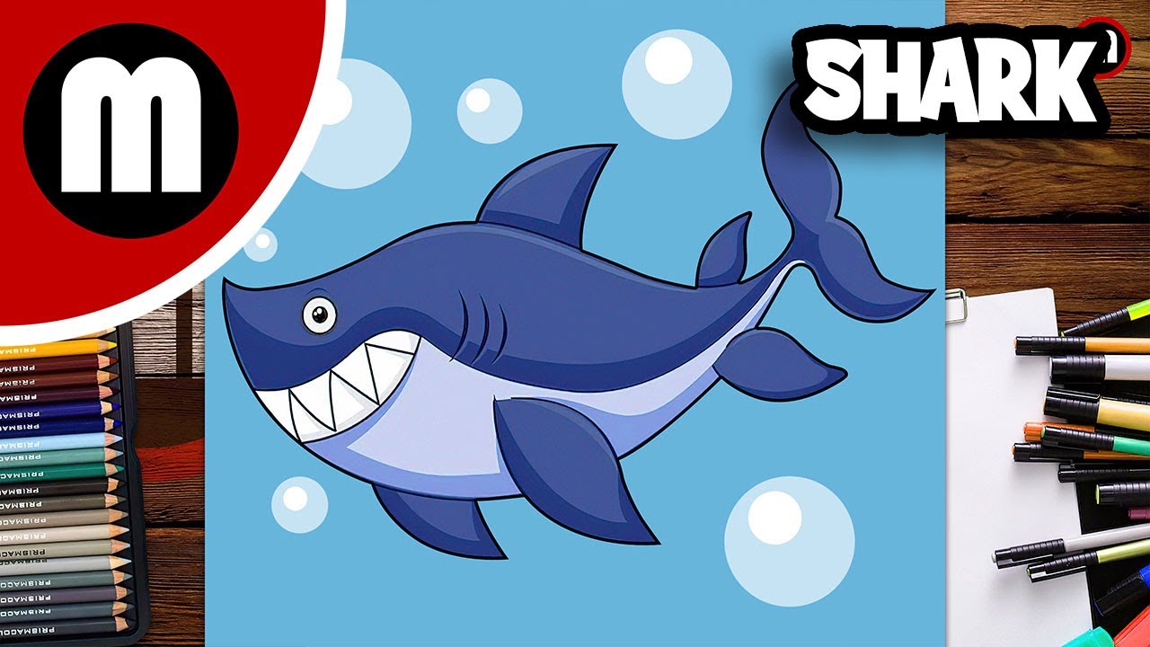 Vẽ Cá Mập (Shark) | How to Draw Shark | Mew Mew - YouTube