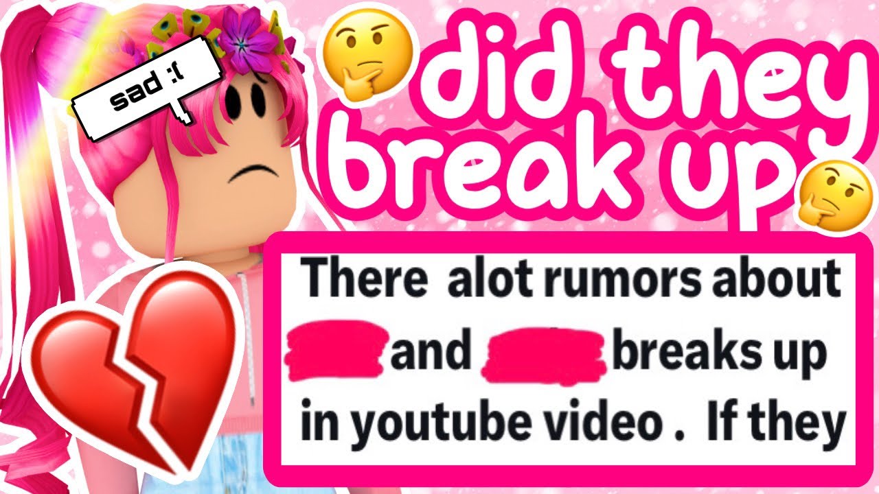 THESE YOUTUBERS *BROKE UP* THE TRUTH (ROBLOX NEWS/DRAMA/RANT) - YouTube