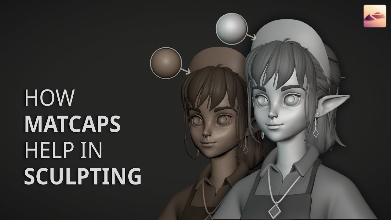 How Matcaps Help In Sculpting | Nomad Sculpt Beginner Tutorial - YouTube