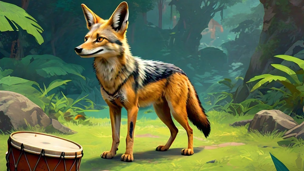 The Jackal and the Drum | The Clever Jackal’s Lesson on Fear ...