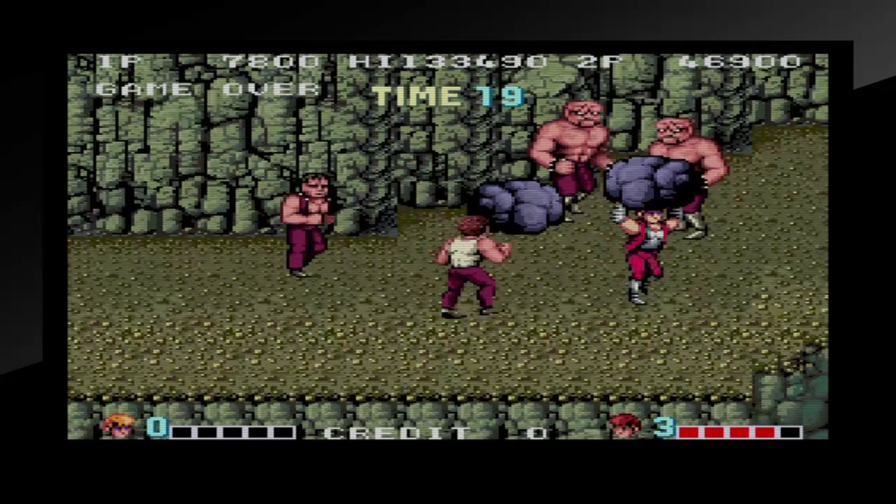 Double Dragon Arcade Gameplay- (No Elbow Smash) Hardest Difficulty ...