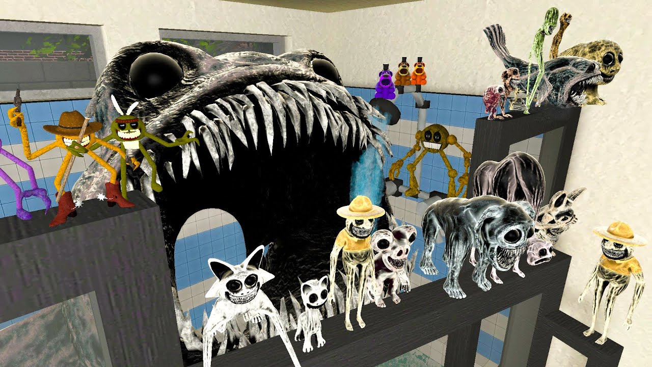 💧 EATING BATH NEW ZOONOMALY MONSTER FAMILY In Garry`s mod - YouTube