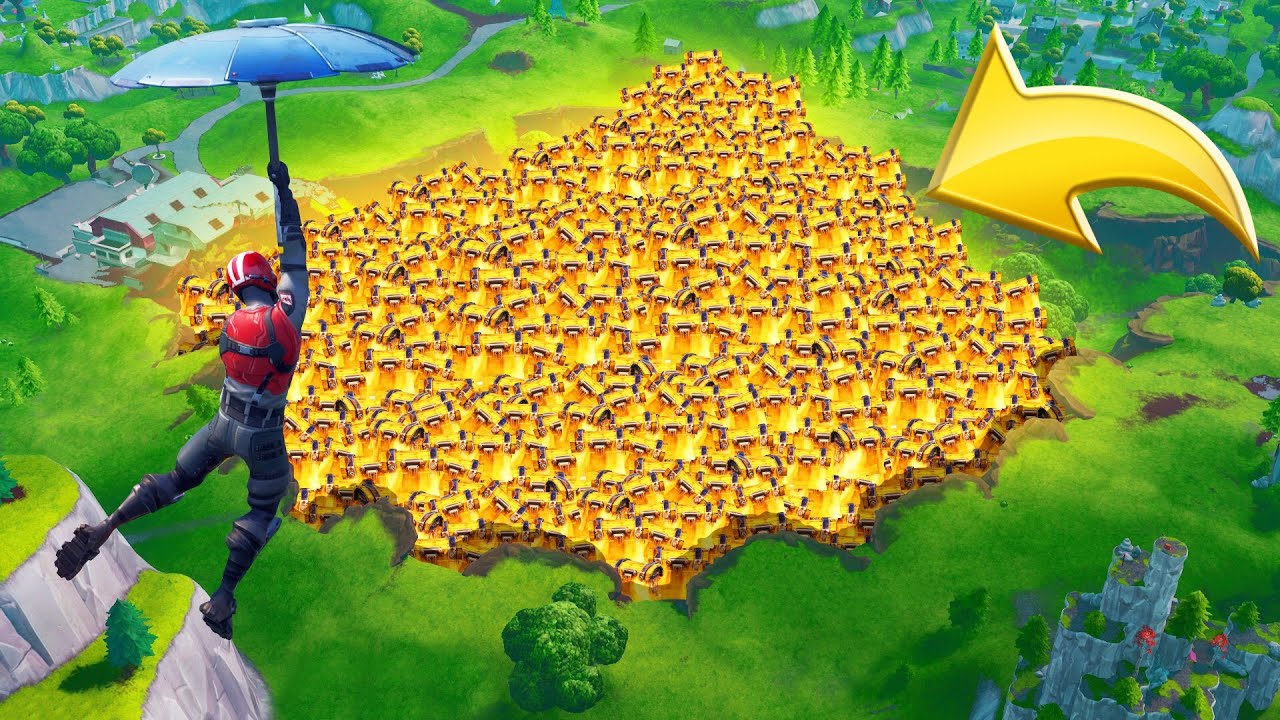 FILLING Dusty Divot WITH 1,000,000 CHESTS! *RECORD* - YouTube