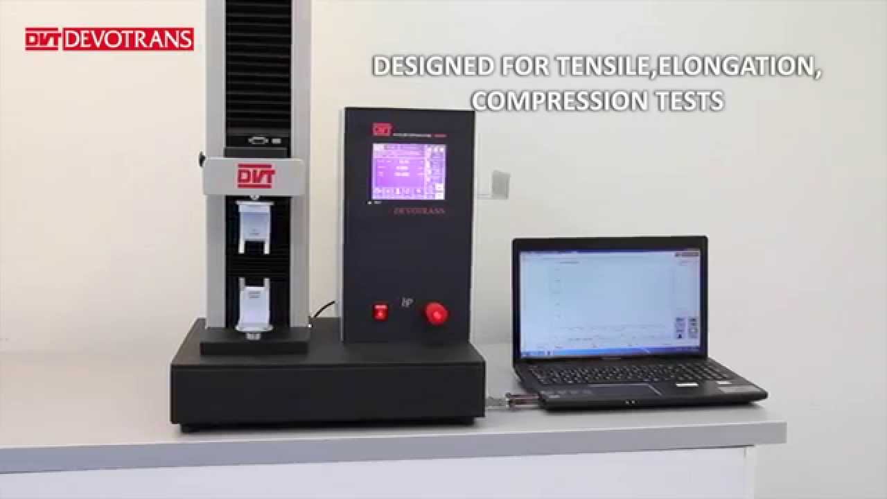 TENSILE, COMPRESSION TEST MACHINE Series DVT BP D NN - YouTube