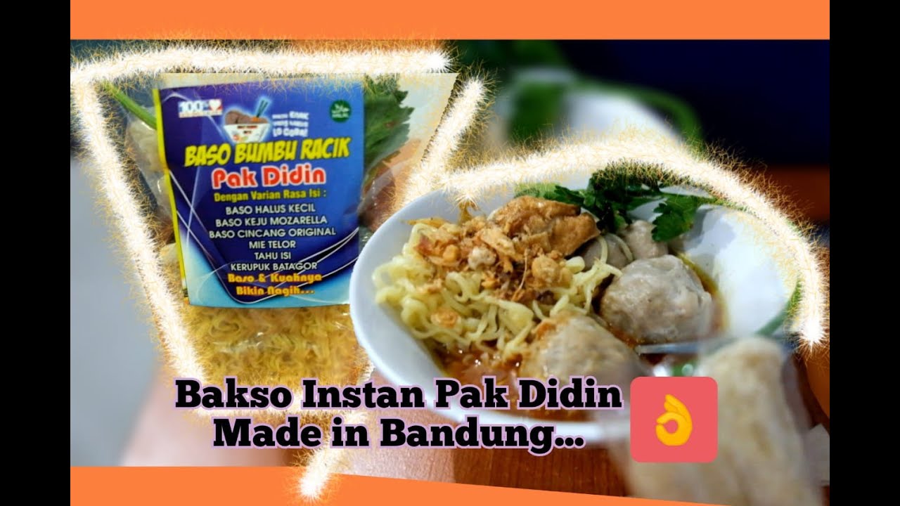 REVIEW BAKSO INSTAN "PAK DIDIN" KHAS BANDUNG - YouTube