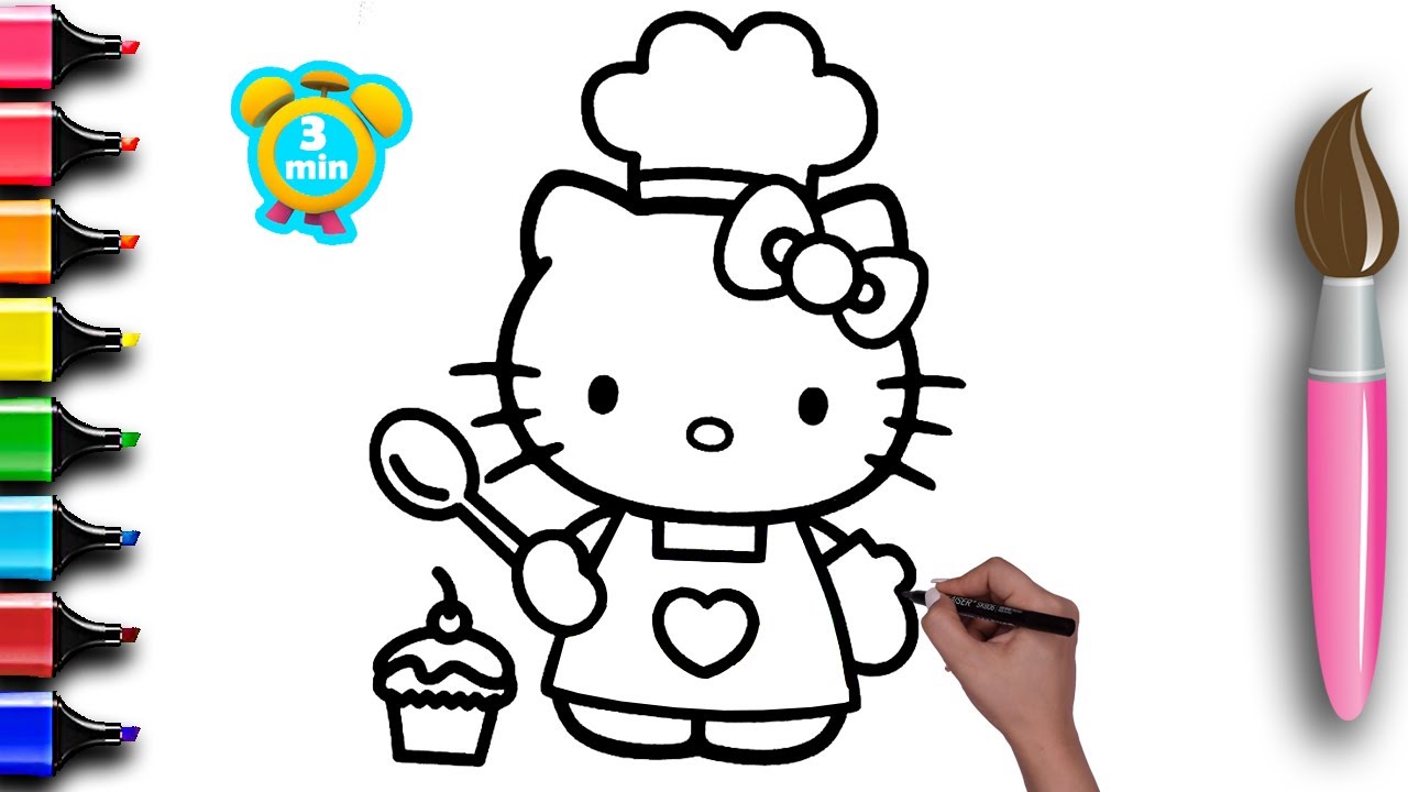 HOW TO DRAW HELLO KITTY | DRAWING HELLO KITTY SO EASY - YouTube
