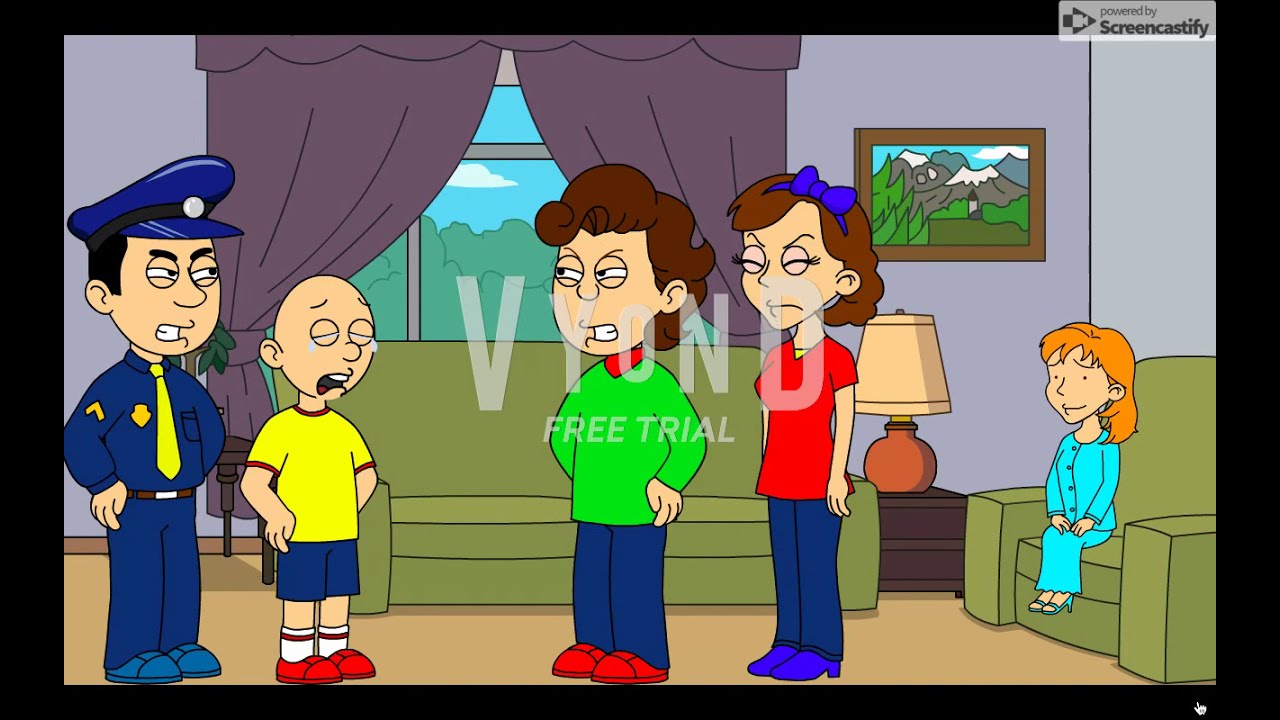 Caillou Beats Up Samster5677, PaperLuigi99 and Dan Hamming/Kicked out ...