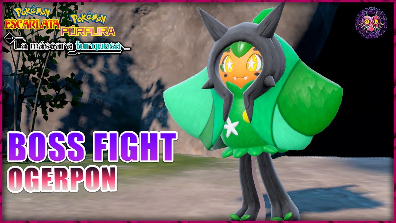 Pokemon Escarlata y Púrpura: La Máscara Turquesa | Ogerpon Boss Fight ...