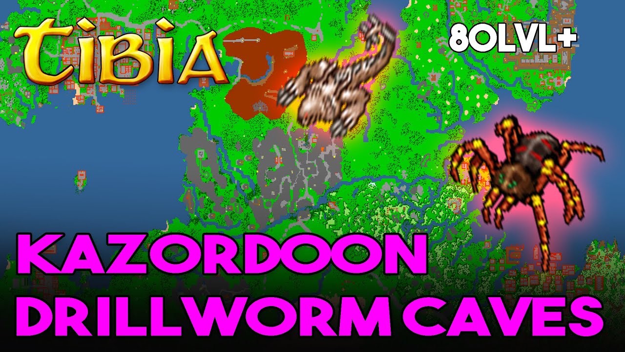 DOBRY EXP NA FACC - Tibia - Kazordoon Drillworm Caves - YouTube