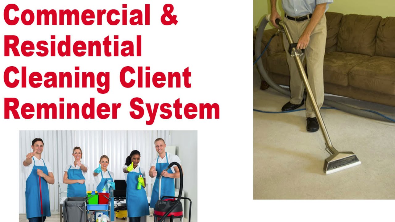 Commercial Cleaning Marketing Reminder Software - YouTube