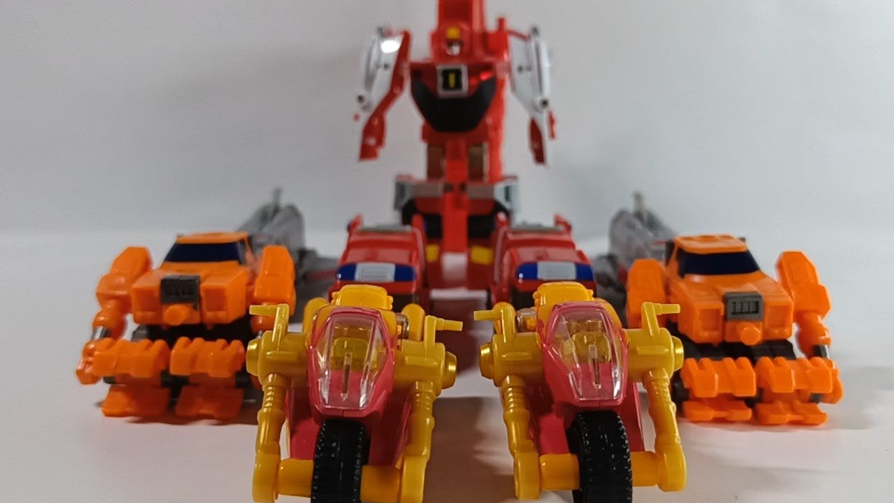 Thundering Fusion!! Police Robo Chariot Mode!! | Machine Robo Variation ...