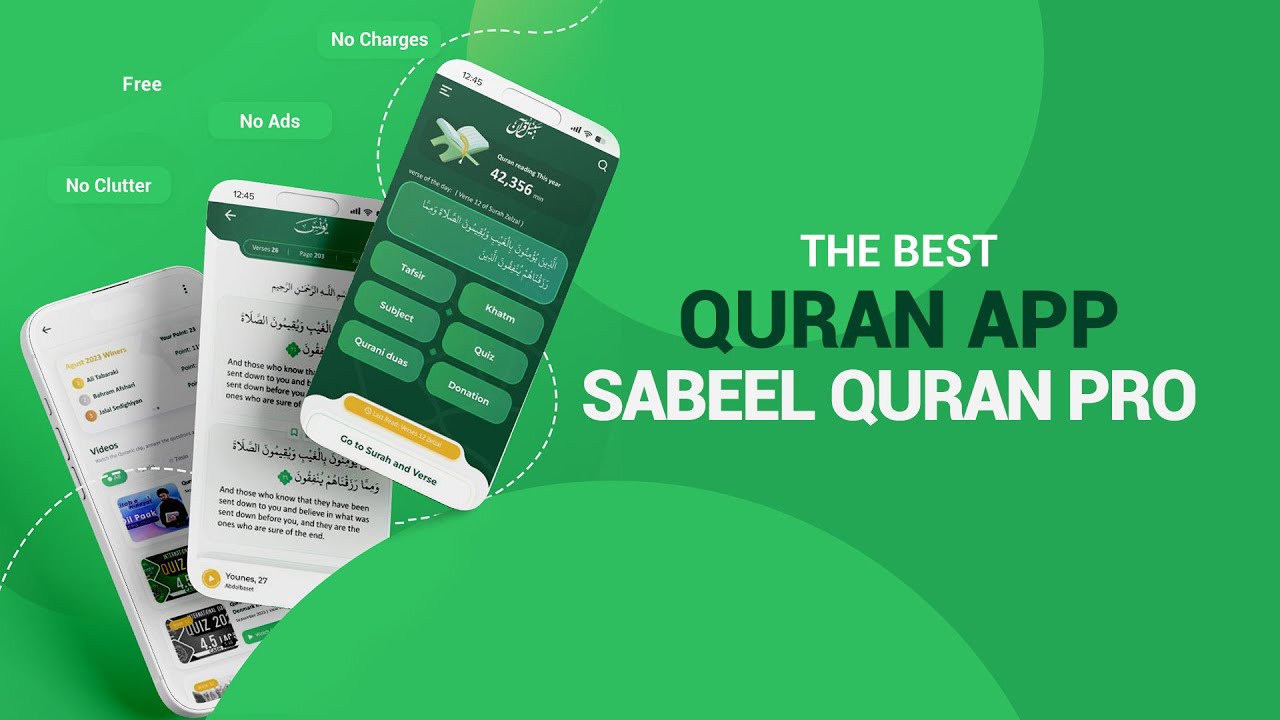 Best Quran App Sabeel Quran Pro App Completely Free Quran Application ...