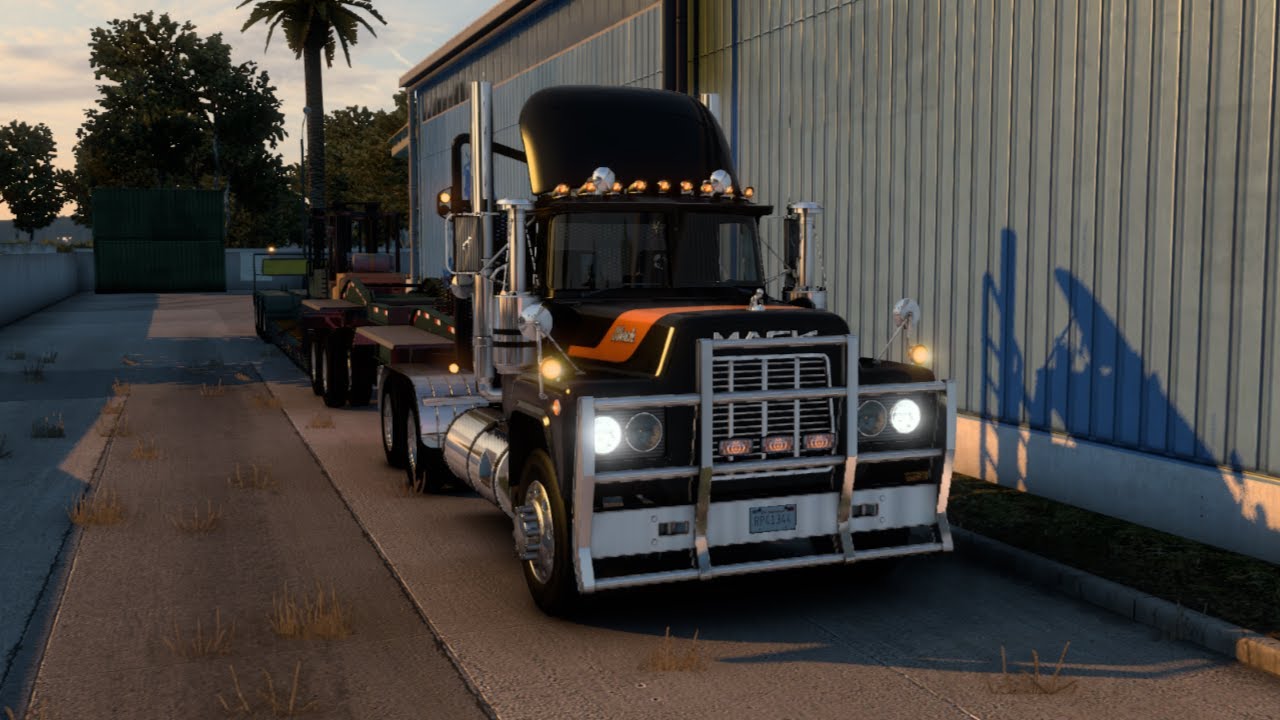 | Mack R series LowBoy Hauling | American Truck Simulator | Realistic ...