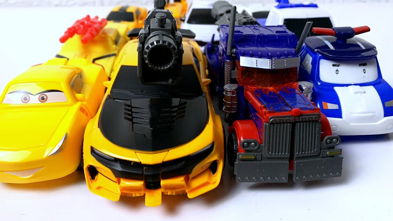 Yellow Transformers & Blue White Transformers Optimus Prime Bumblebee ...