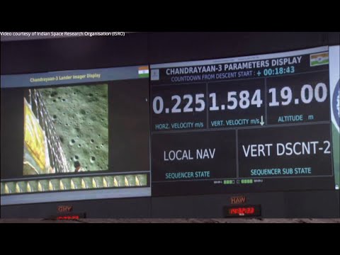 Chandrayaan-3 landing on the Moon