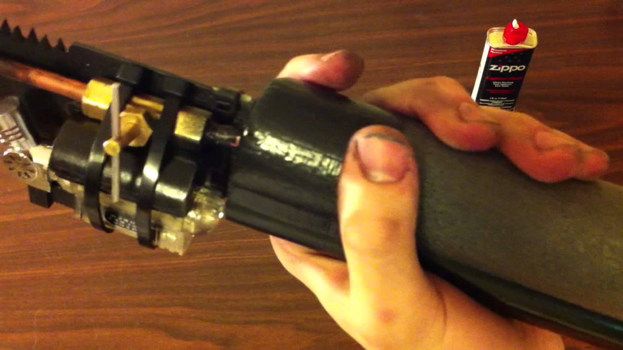 Homemade Flaming Sword Torch Mod "Shishkebab" - YouTube