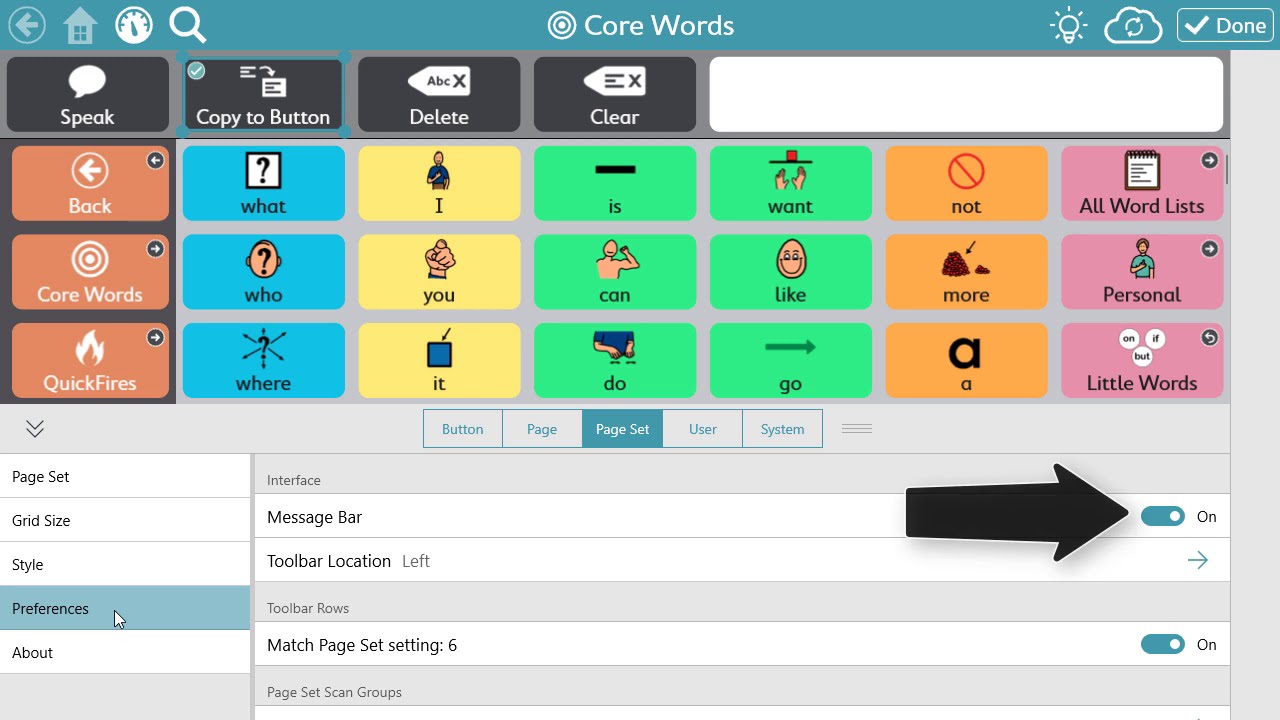 Snap Core First Edit the Message Bar - YouTube