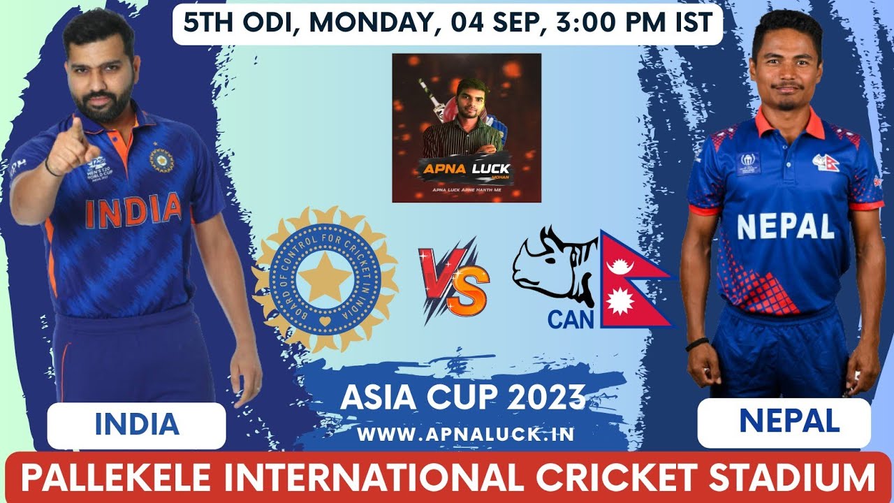 India vs Nepal Asia Cup 2023 | Dream11 GL Team | IND vs NEP D11 Team ...