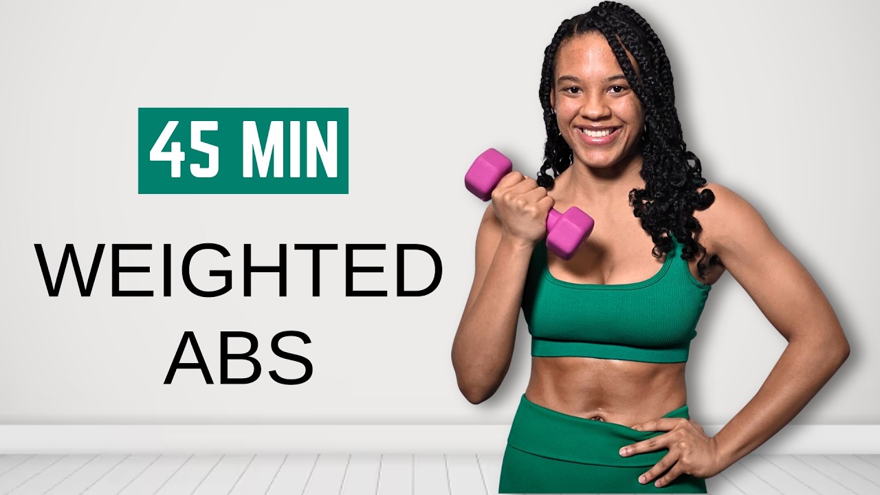 Dumbbell Ab Workout at Home | 400 Rep Core Workout (Burn Belly Fat ...