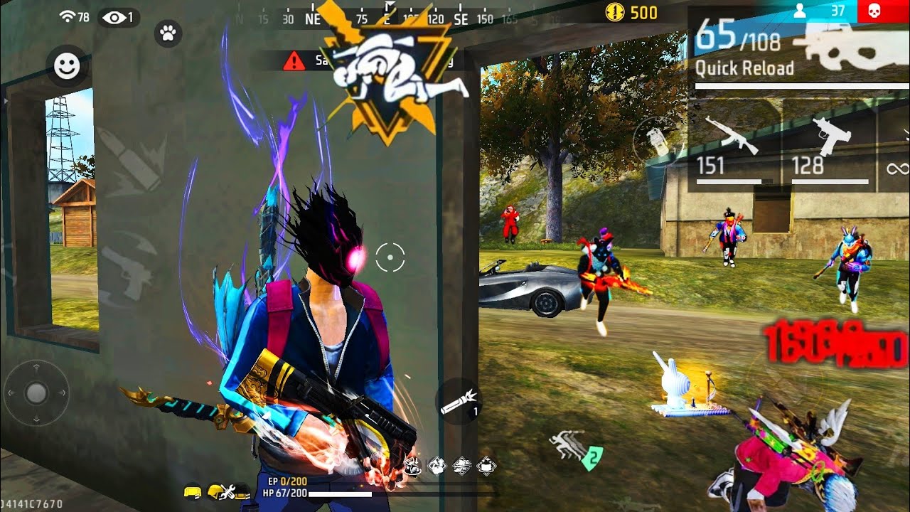 FREE FIRE Solo Vs Squad Full Gameplay Scar+Thompson 23Kills Poco x3 pro ...