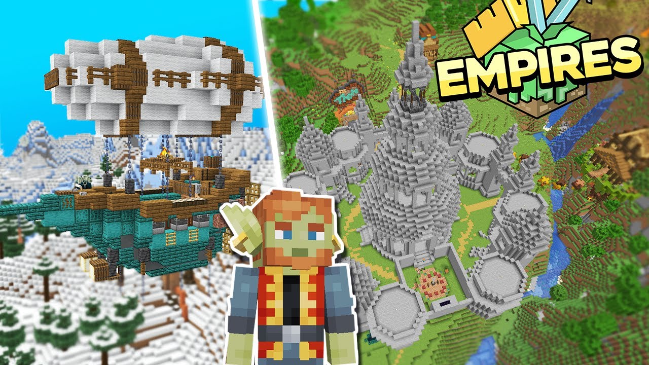Building the MEGA Server Hub in Minecraft Survival : EmpiresSMP - YouTube