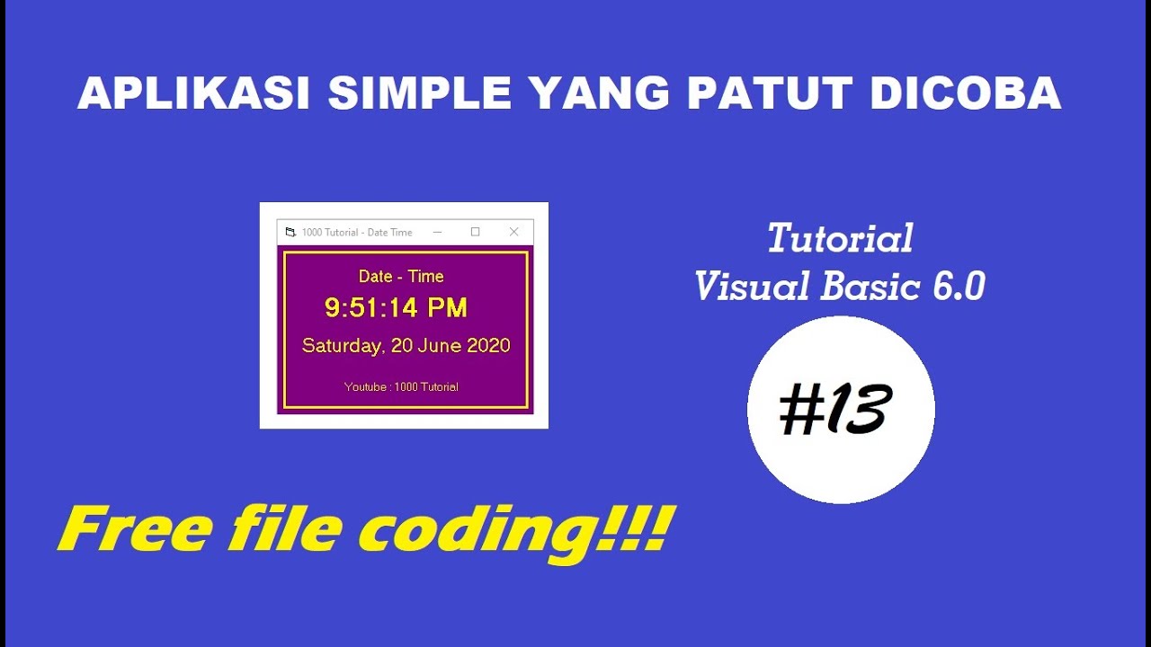Cara Menampilkan Jam Dan Tanggal VB6 Tutorial For Beginners 13 YouTube cara-menampilkan-jam-dan-tanggal-vb6-tutorial-for-beginners-13-youtube