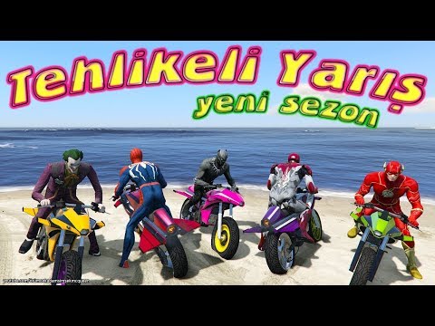 SÜPER MOTOR YARIŞLARI (Tehlikeli Yarış Örümcek Adam Kara Panter)