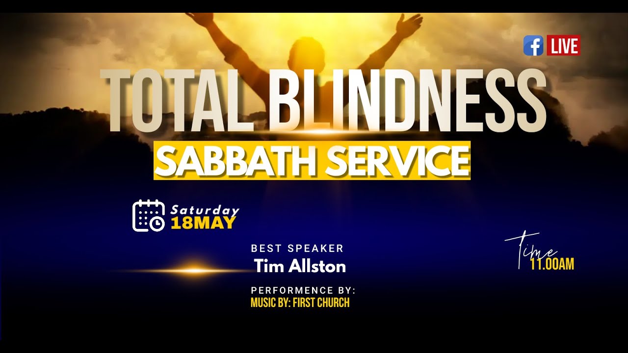 Elder Tim Allston (Total Blindnees) Trinity SDA Church - YouTube