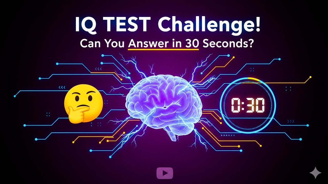 IQ Test - 10 Smart Question Challenge Your Brain - YouTube