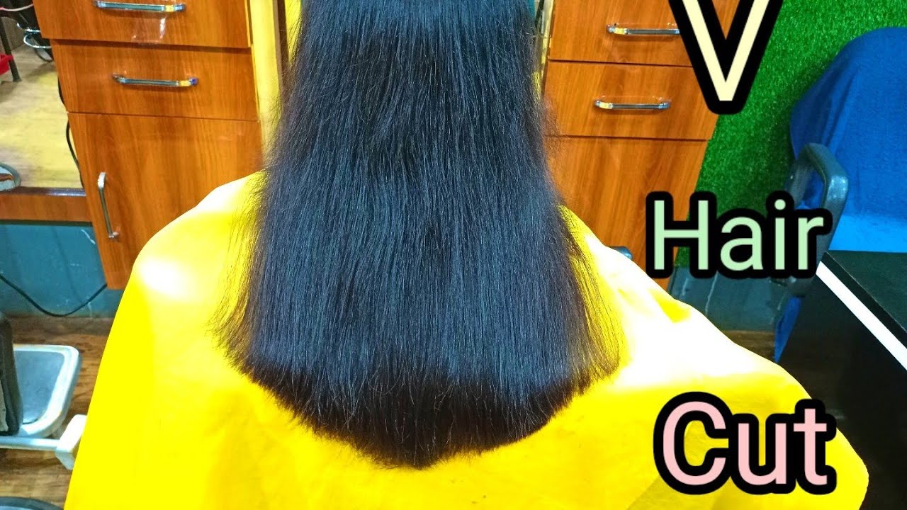 V haircut// How To Cut V Shape Haircut.🙂🙂 - YouTube