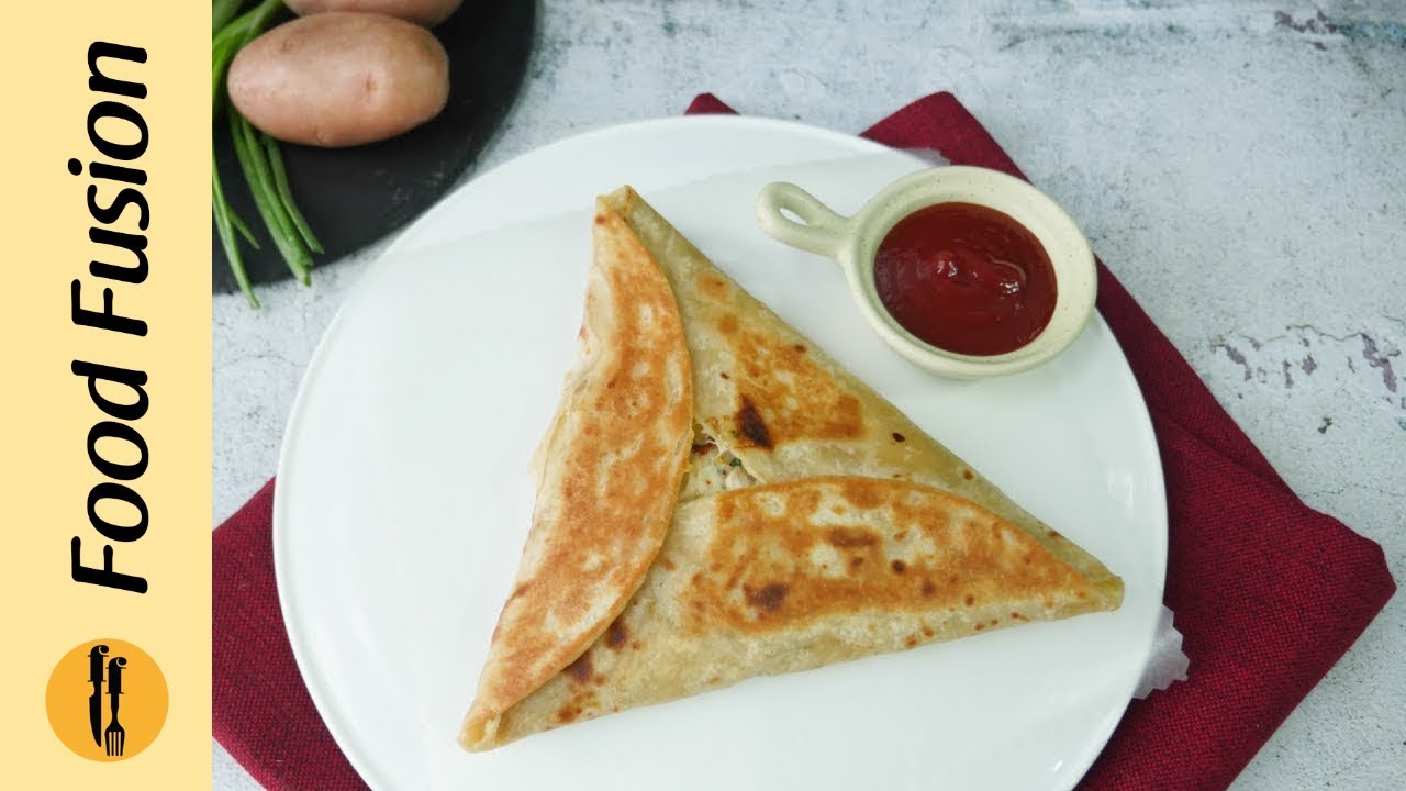Triangle Paratha Wrap Recipe By Food Fusion - YouTube