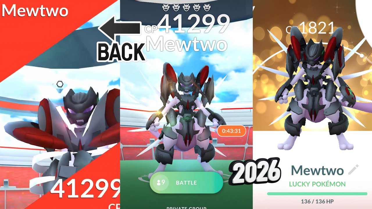 When ️Armoured Mewtwo Raid Back in 2026🤔#pokémongo - YouTube
