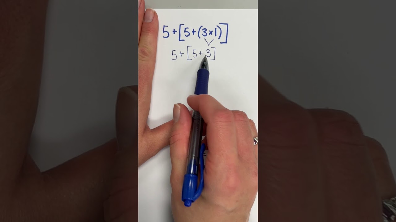 Order of Operations (PEMDAS) with brackets - YouTube